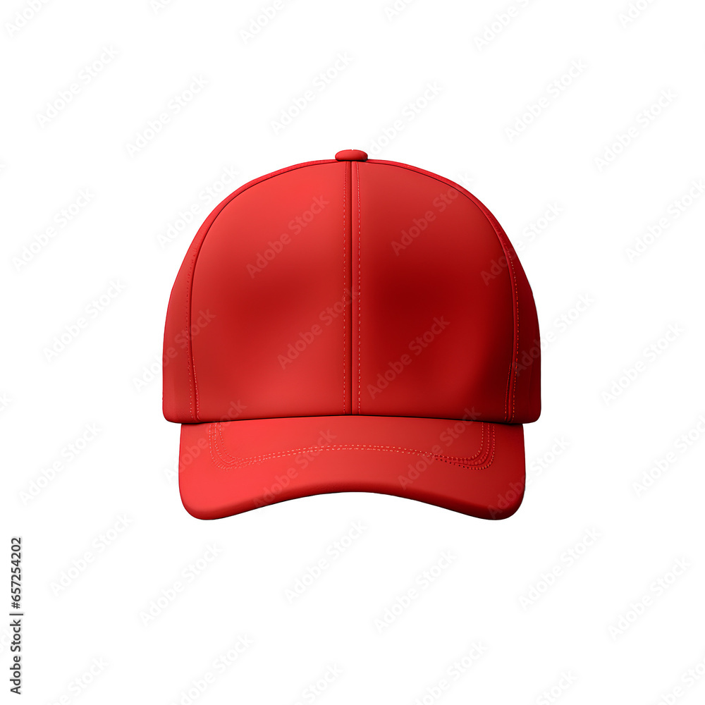 Mock up red cap on transparent background PNG for inserting desired ...