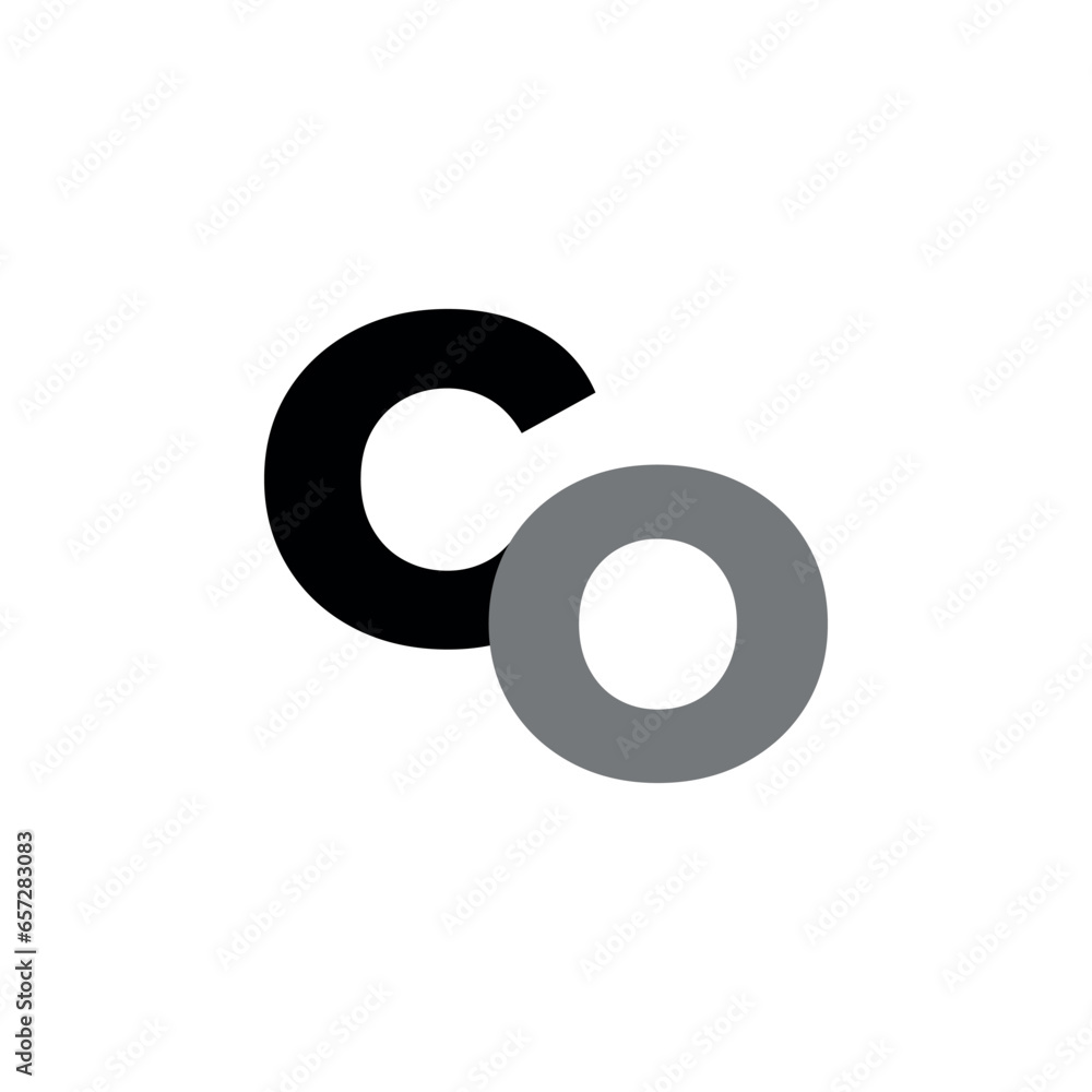 co logo,letter co,oc logo,brand logo vector template. initial letter OC ...