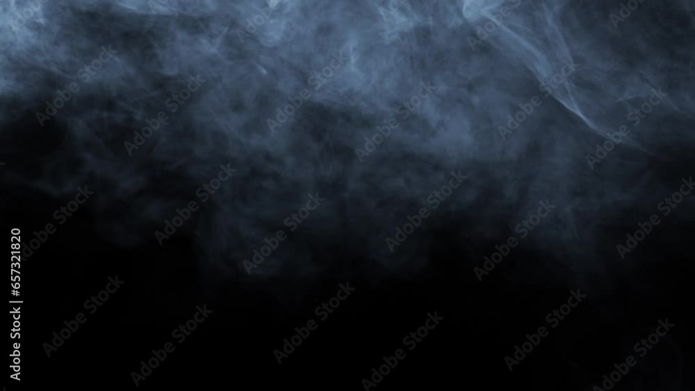 Abstract white smoke in slow motion. Smoke, Cloud of cold fog in light ...