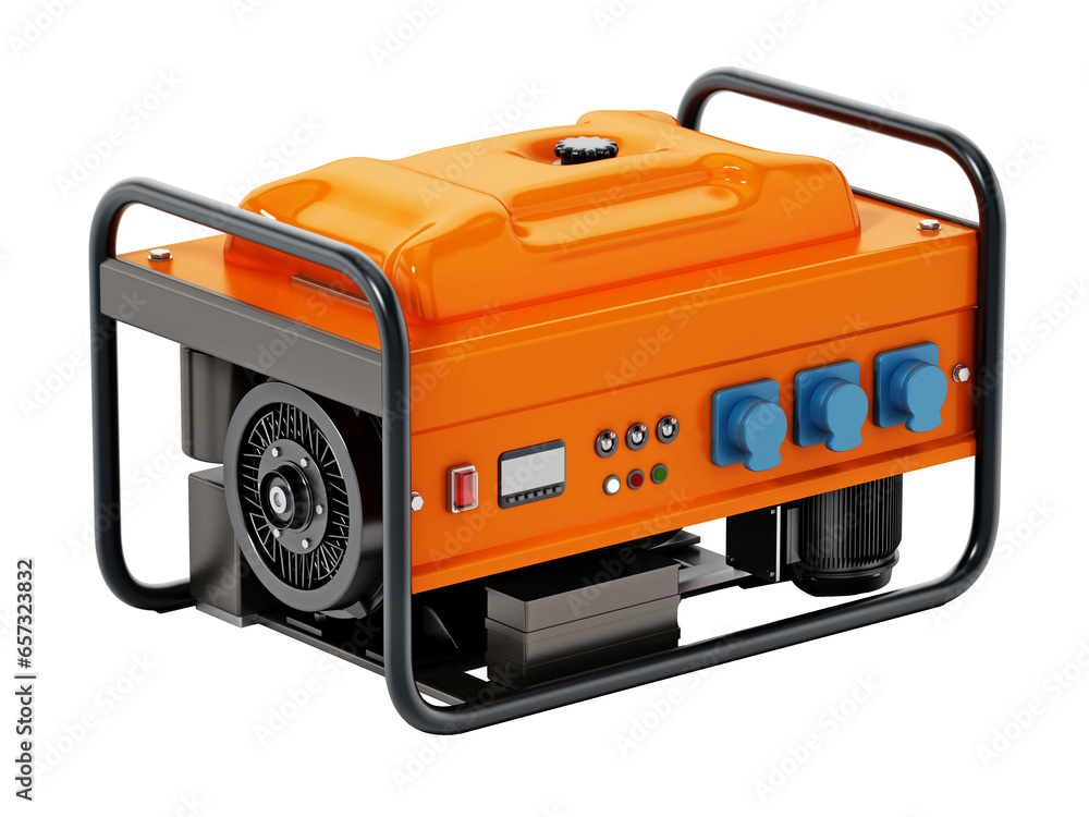 Generator isolated on transparent background. 3D illustration Stock ...