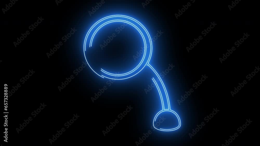 animated video of a motorbike rear view with a neon saber effect Stock ...