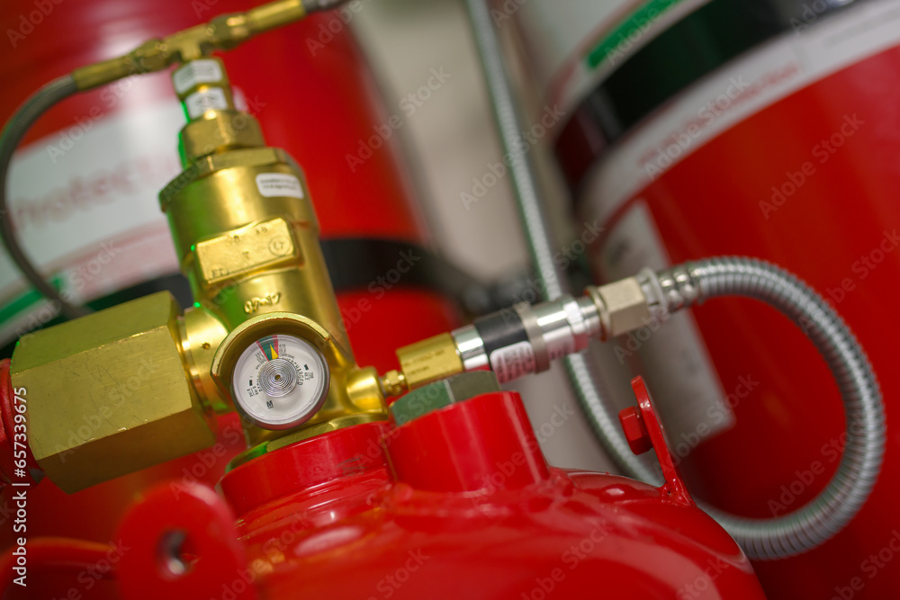 Clean agent fire suppression system used in data centers, backup ...