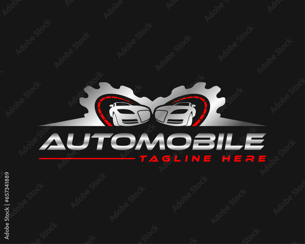Racing Cars Competition Premium Logo Design Concept. Creative Design ...
