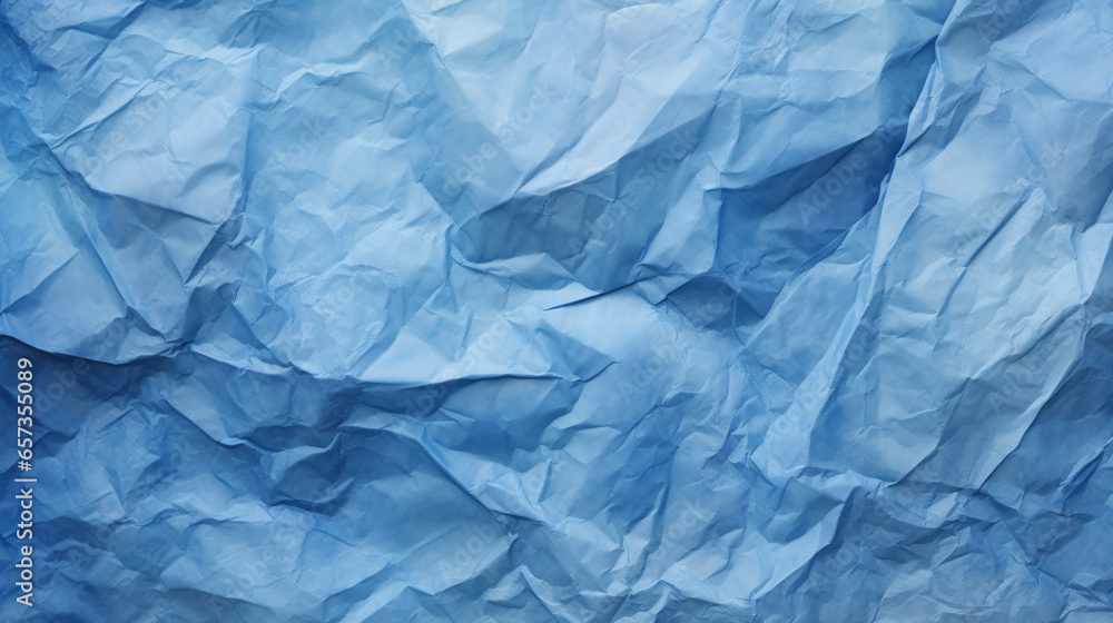 Blue crumpled paper texture Stock Illustration | Adobe Stock