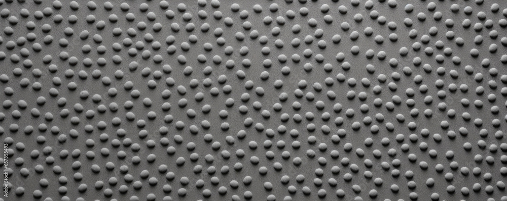 Texture of rubber mat A topdown view of a grey rubber mat with uniform ...
