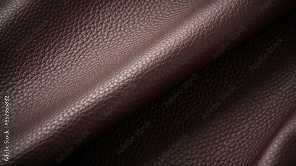 Texture of pigskin leather, with a smooth, flawless surface and a rich ...