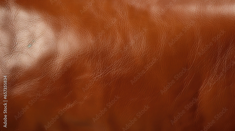 Texture of Waxy Sheepskin Leather This leather has a noticeable sheen ...