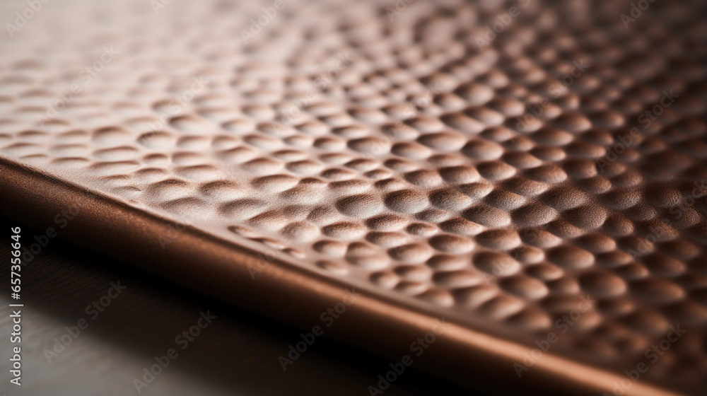 Closeup of Hammered Satin Bronze With a hammered texture, this bronze ...