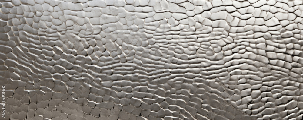 Closeup of a textured metal with a hammered pattern, creating a unique ...