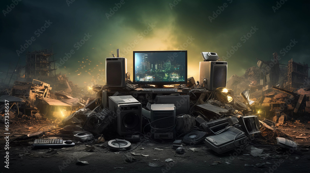 E-Waste Collection Point. An image of a collection point for electronic ...