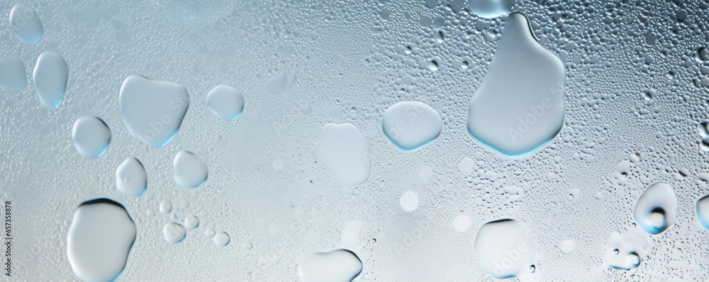 Closeup of sandblasted glass A closeup view reveals tiny, evenly spaced ...