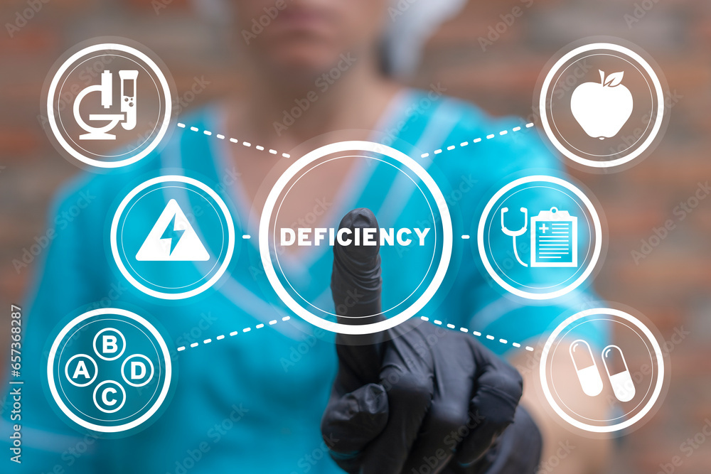 Foto de Doctor or nurse using virtual touch screen presses word ...