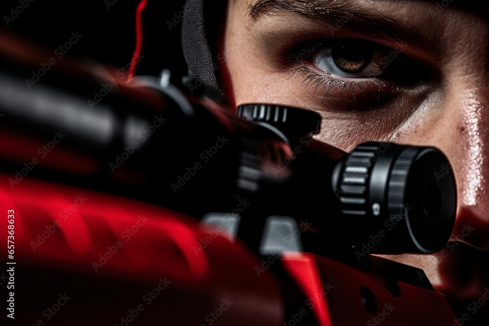 firing at the shooting range. Showcase their focus and precision as ...