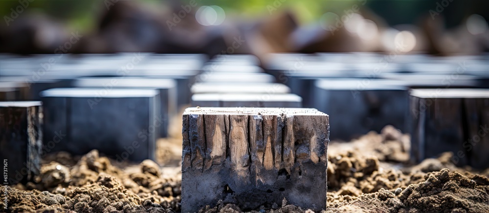 Concrete pile foundation focuses on selective piling of reinforced ...