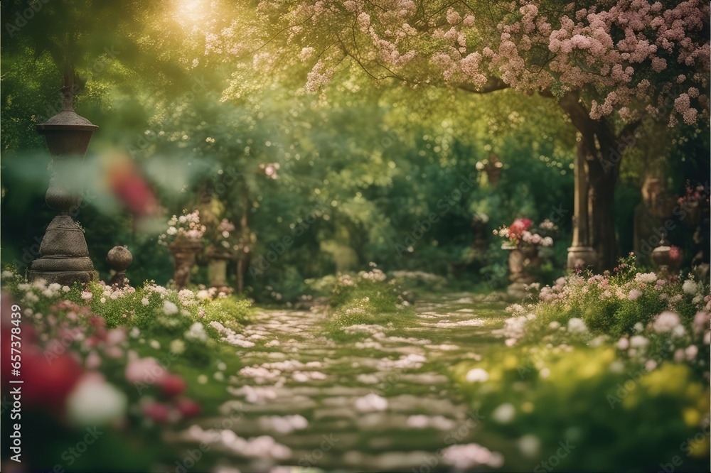 Garden wedding backdrop photography background stage ceremony maternity ...