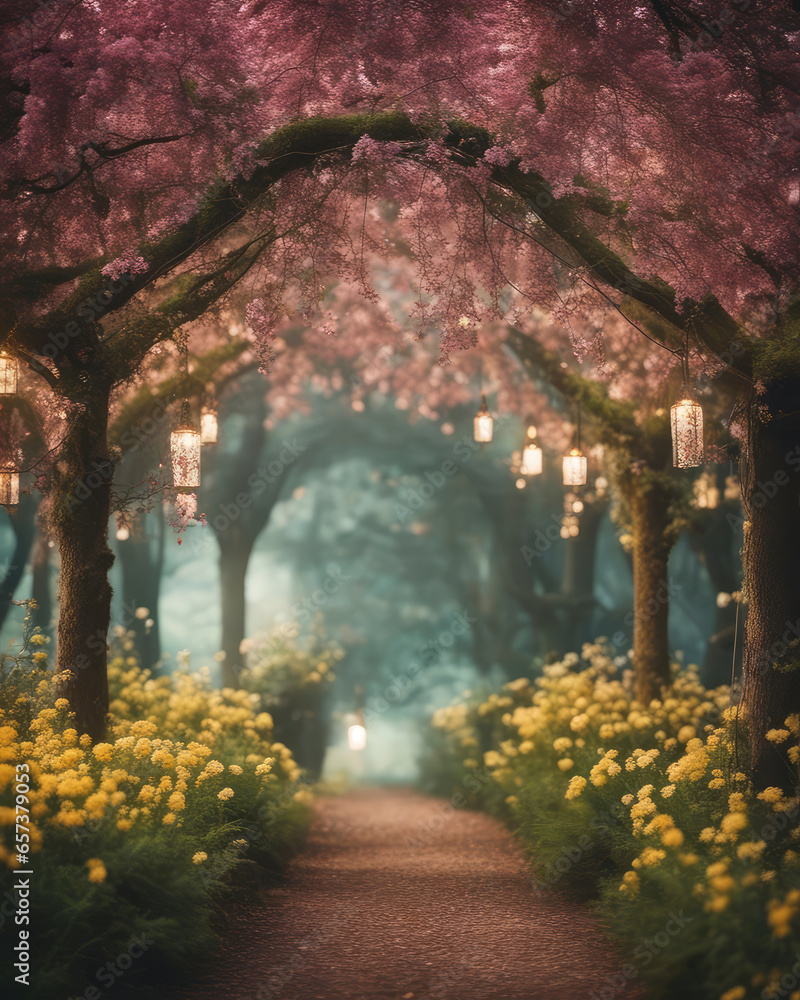 Garden wedding backdrop photography background stage ceremony maternity ...