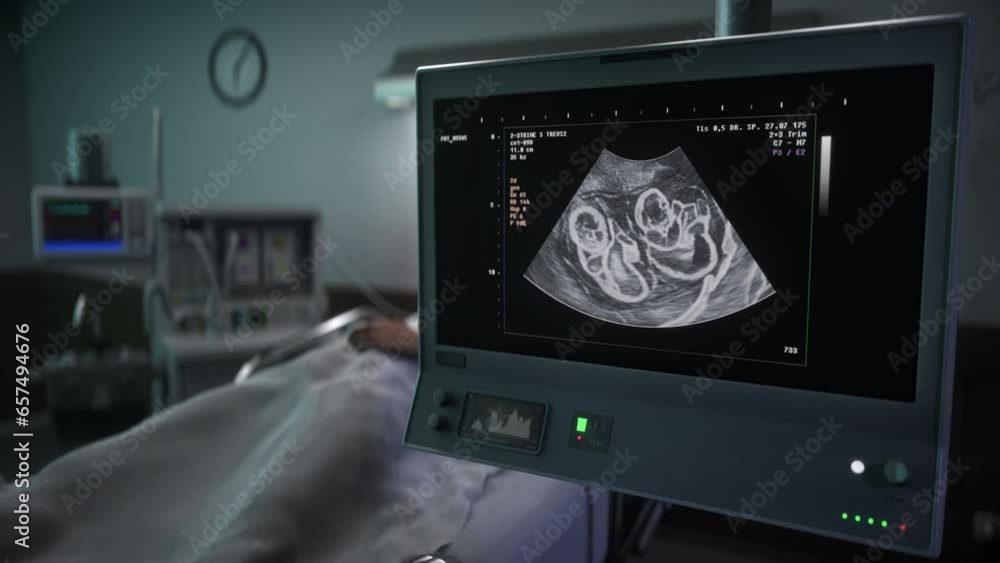 Prenatal analysis of the babies in the womb at the healthcare ward ...