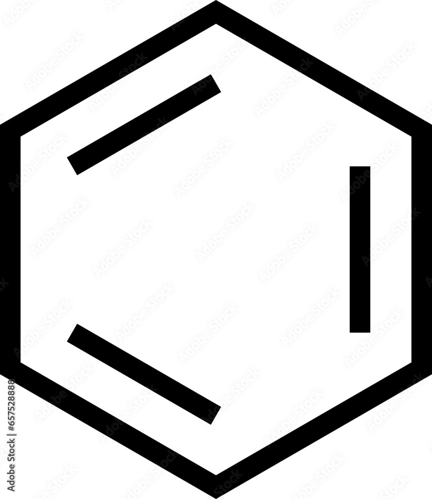 Benzene C6H6 structural formula, vector illustration vector de Stock ...