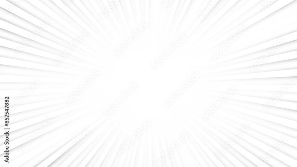 Abstract light line white and gray vector background. White radius ...