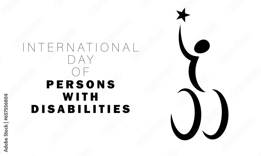 International day of persons with disabilities. Disabled people support ...
