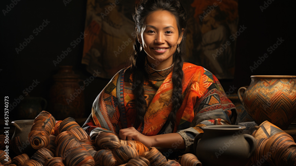 Filipino American History and Filipino Values Month concept. A portrait ...