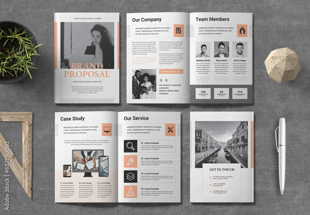 Brand Proposal Design Layout Stock Template | Adobe Stock