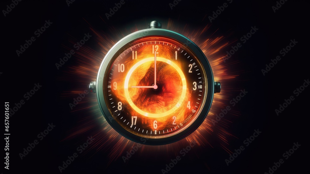 Visualize a digital timer with seconds ticking down to zero ...