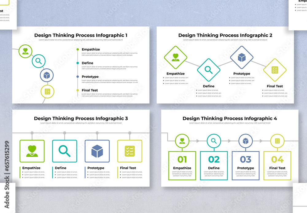 Design Thinking Process Infographic Stock Template | Adobe Stock