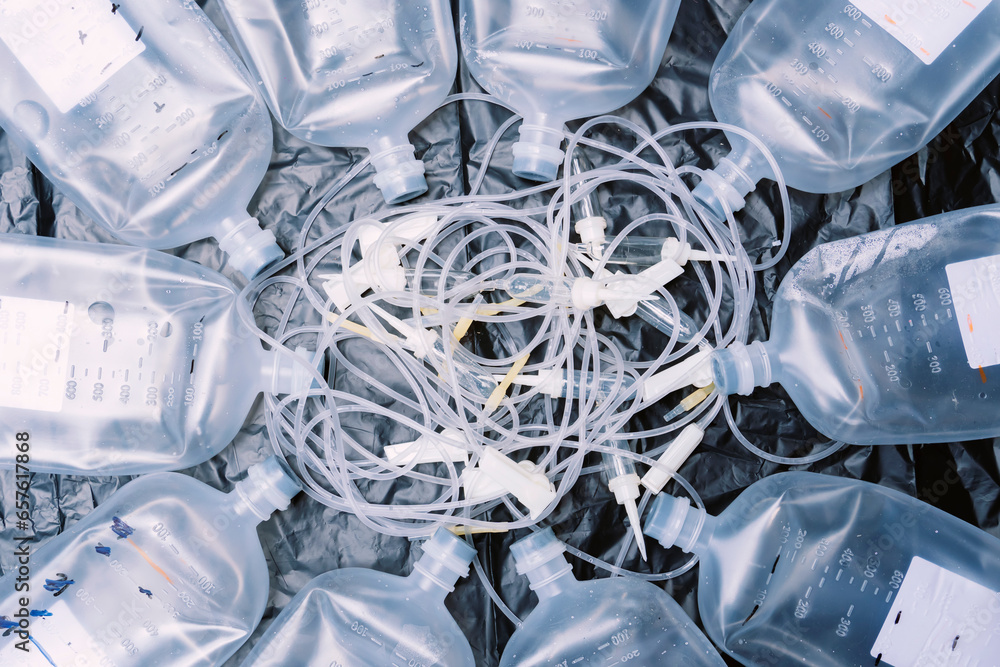 toxic waste, IV tube, extension tube, Intravenous therapy for acetate ...