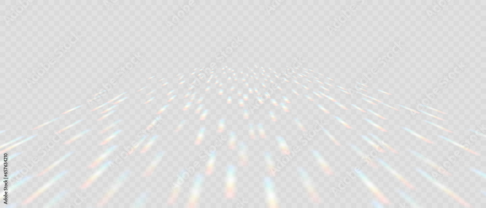 Rainbow Prism Light Effect. Crystal Flare Leak Shadow Overlay on ...