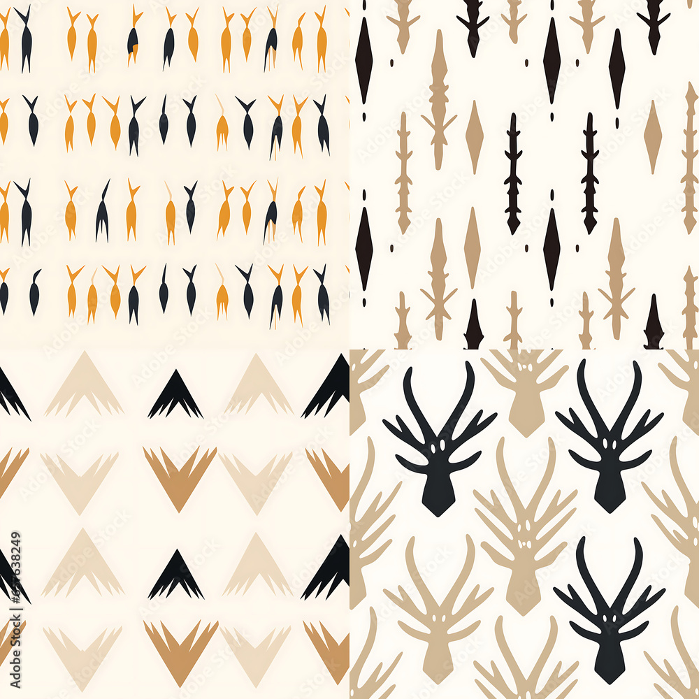 native American nature patterns native American art ,ai generated Stock ...