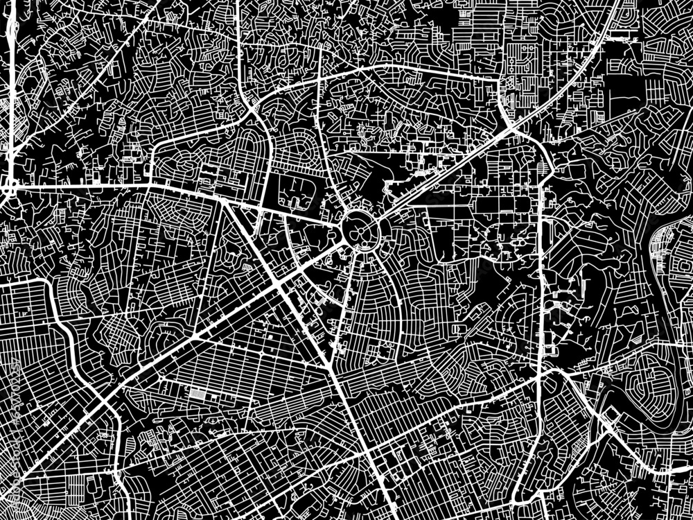 Vector road map of the city of Quezon City in the Philippines with ...