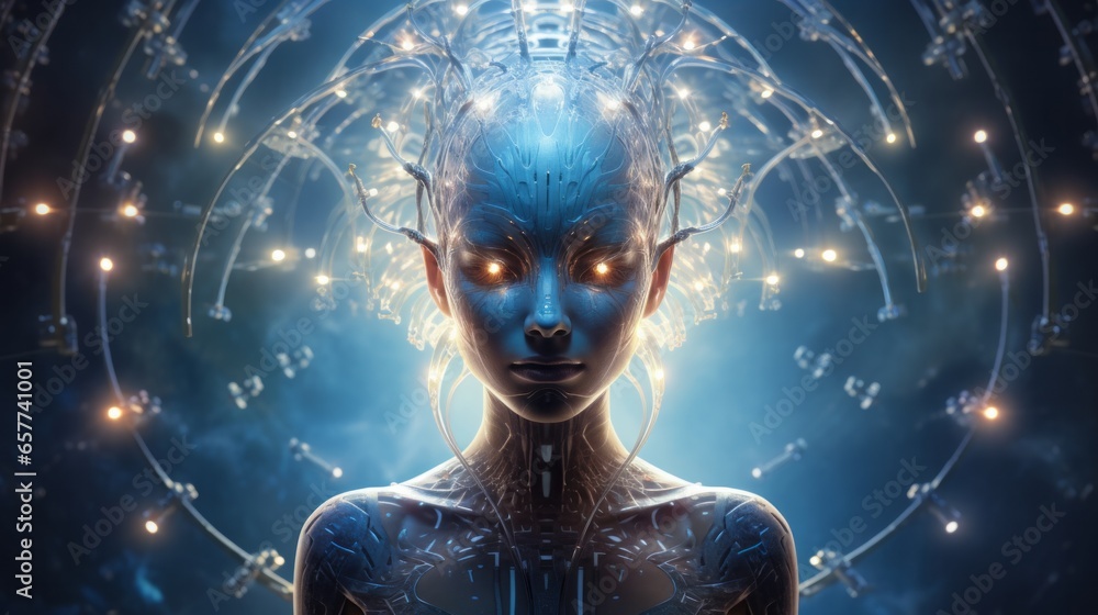 "Explore the depths of galactic consciousness in this visually ...
