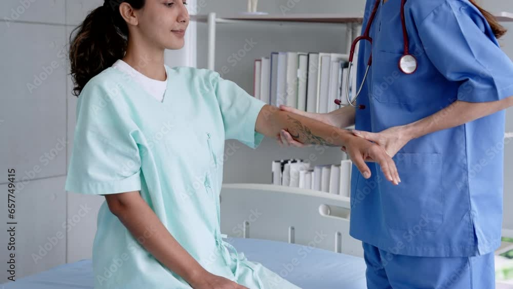 physical therapist anonymous Helping a temporarily paralyzed patient ...