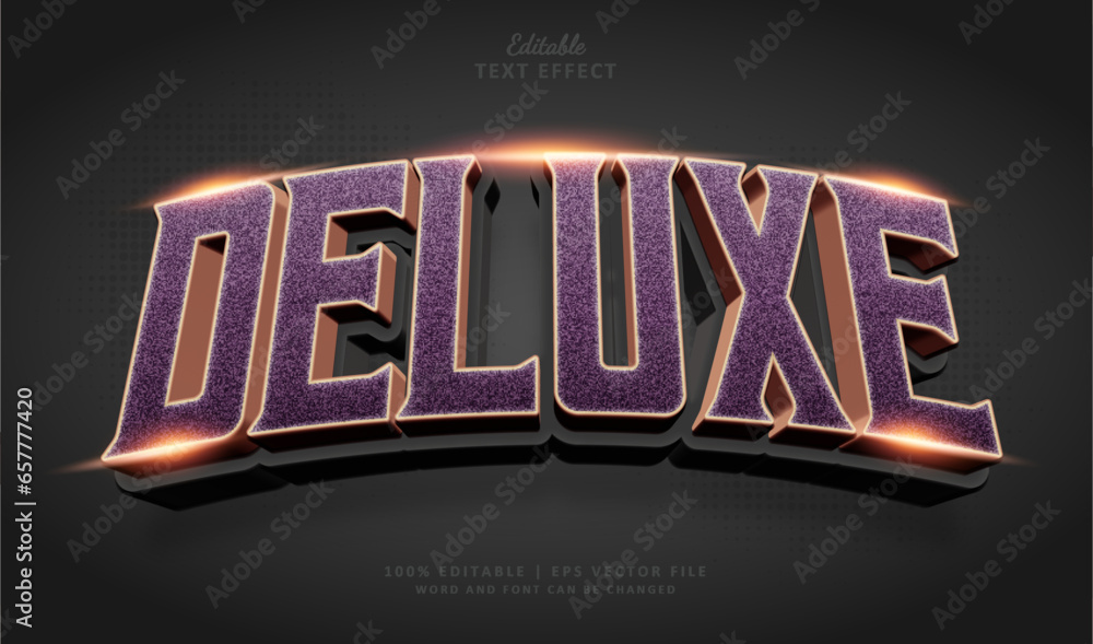 Deluxe Editable Text Effect Style esport 3d luxury gold Stock Vector ...