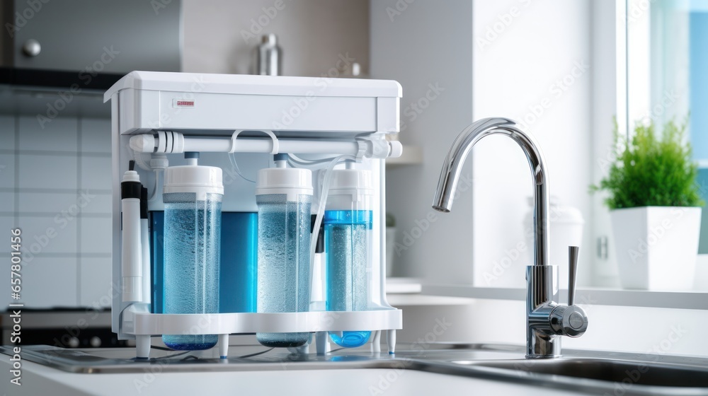 Installation of a water purification system, specifically an osmosis ...