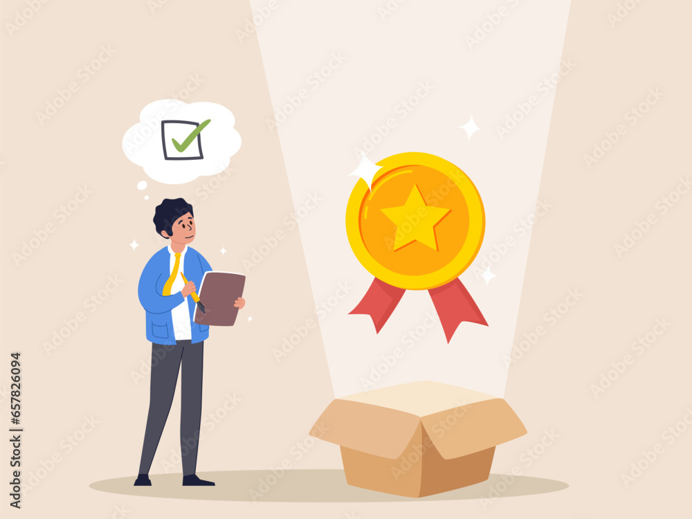 Quality Control concept, QC to check quality and giving certified or ...