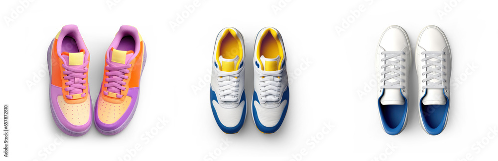 transparent background cutouts of women sneakers sport shoes fashion ...