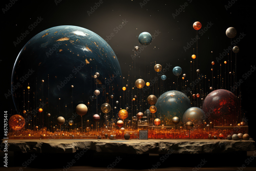 A visualization of the observable universe, showing the limits of what ...