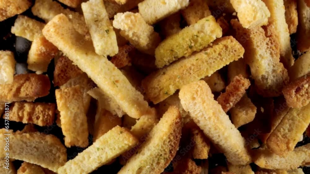 Salty snack. Salted snack food close-up. Pile of crackers snacks ...