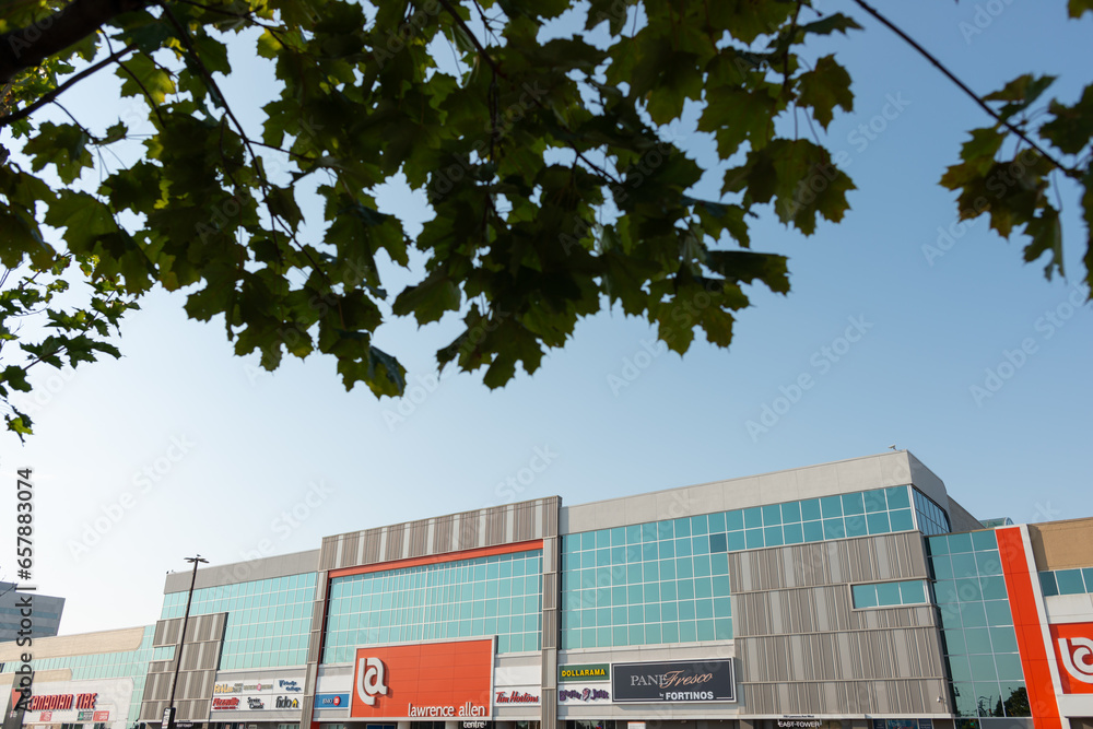 entrance and facade to the Lawrence Allan Center (formerly Lawrence ...