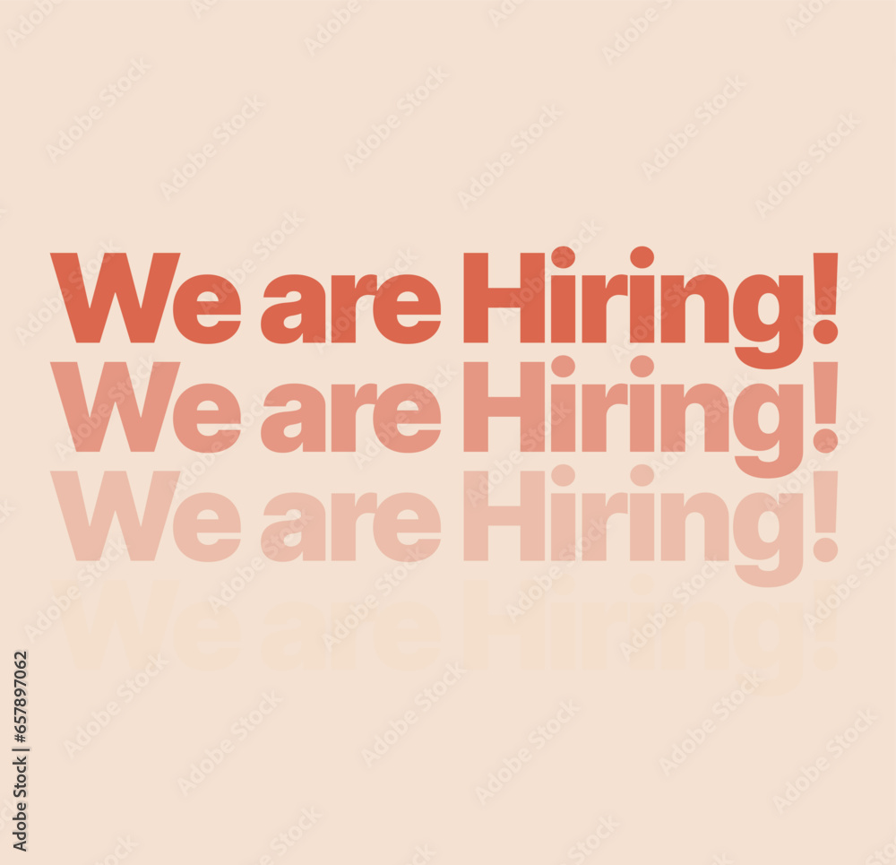 We are hiring. Recruitment post. Hiring post for social media and popup ...