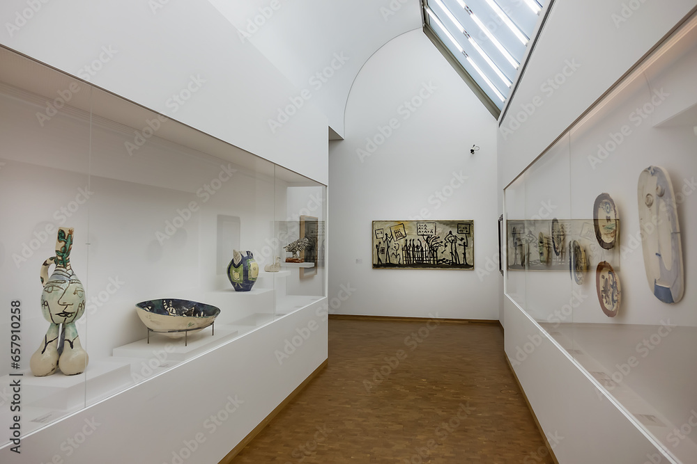 COLOGNE, GERMANY - SEPTEMBER 23, 2023: Interior of Museum Ludwig is ...
