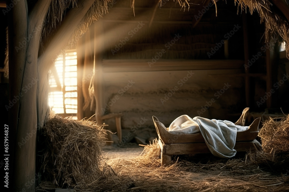 Jesus Christ was born in a humble stable in Bethlehem. The manger is a ...