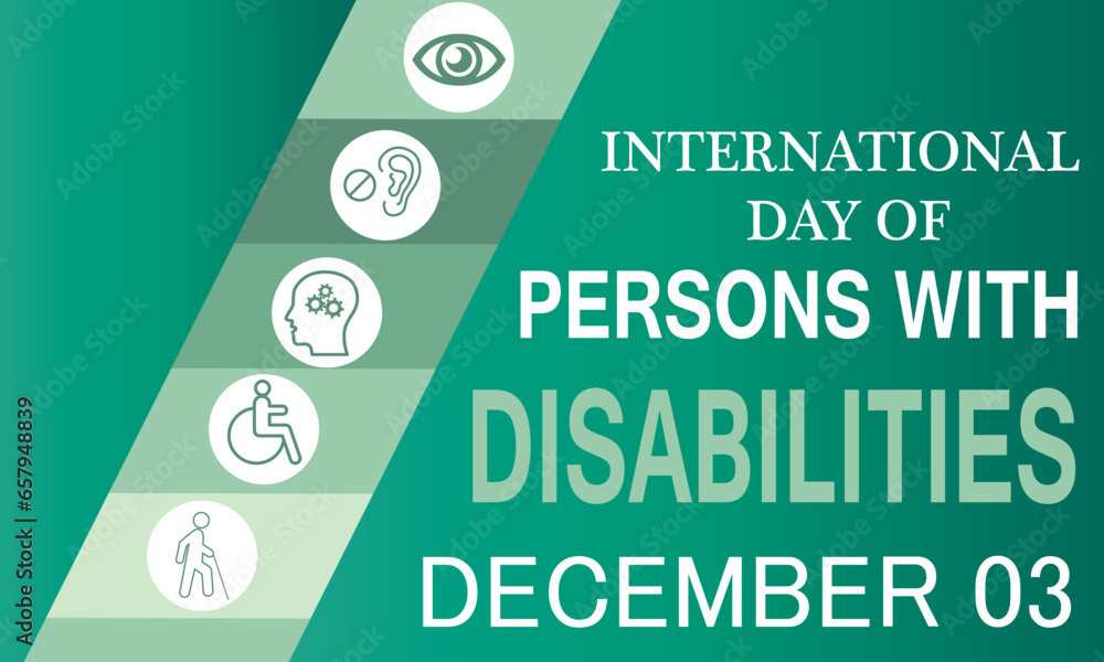 Disability Rights awareness month, Vector illustration on the theme of ...