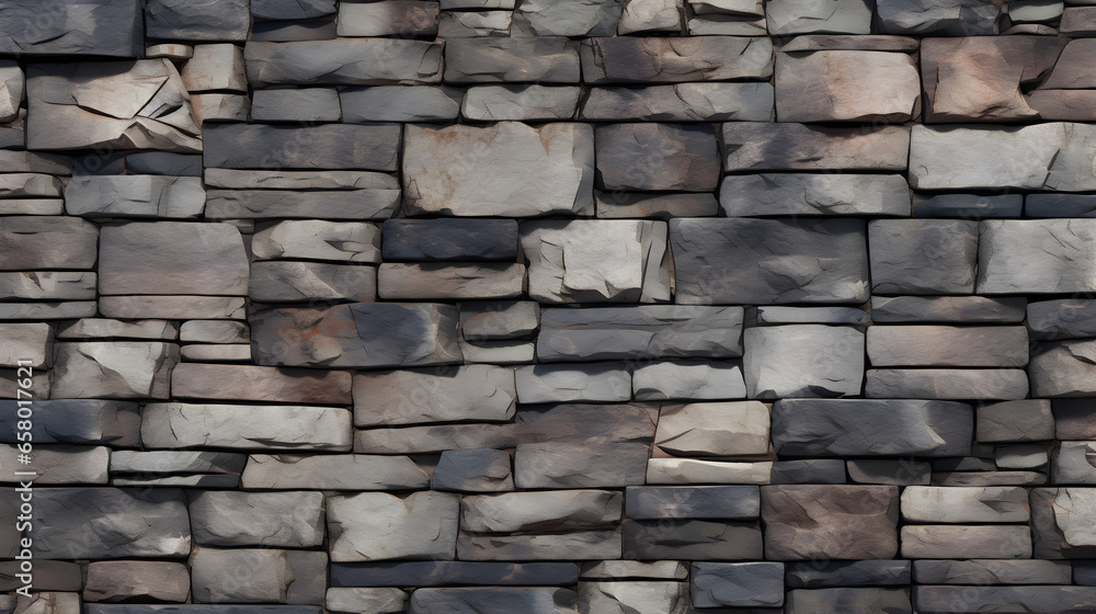 Generate an image depicting a detailed rock wall similar to a stacked ...