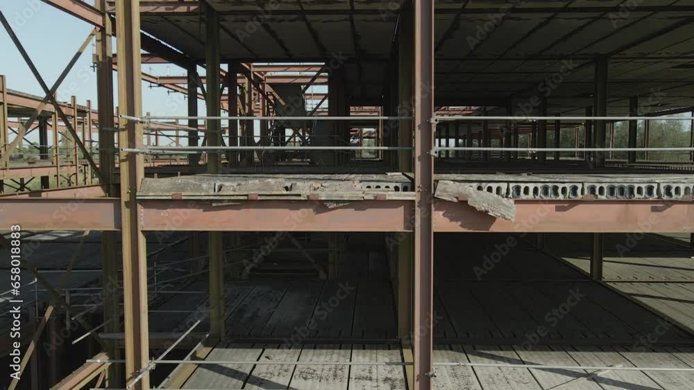 Steel Frame Structure of Half-Built Hospital at Wellwood Health Park In ...