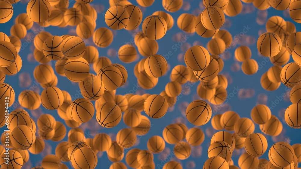 Basketball ball background LOOP TILE Swirl. This footage of a ...
