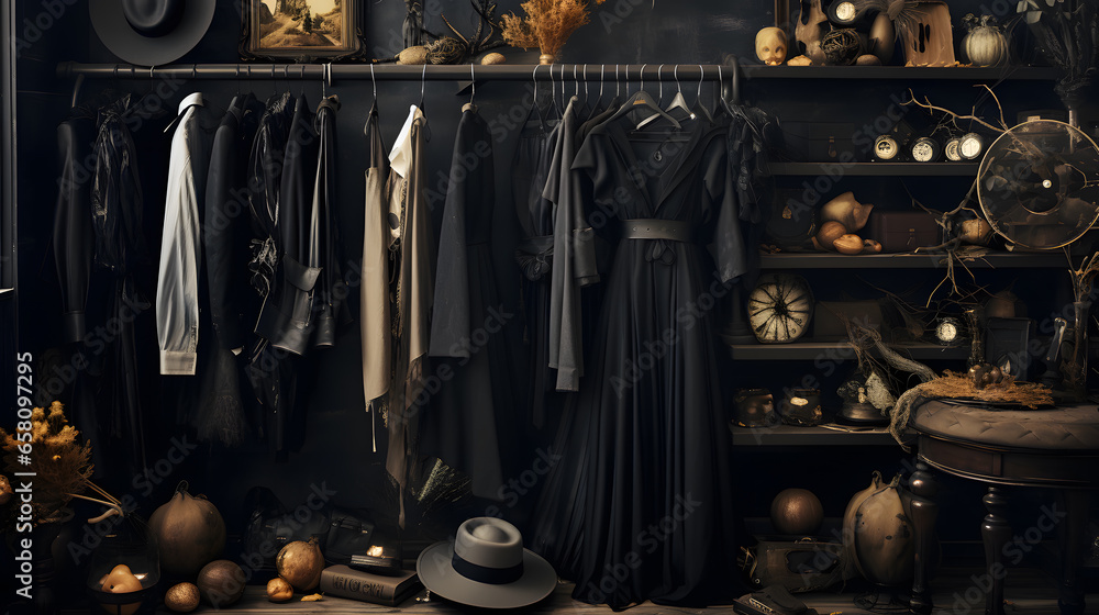Explore a fashionable modern witch's closet filled with stylish ...