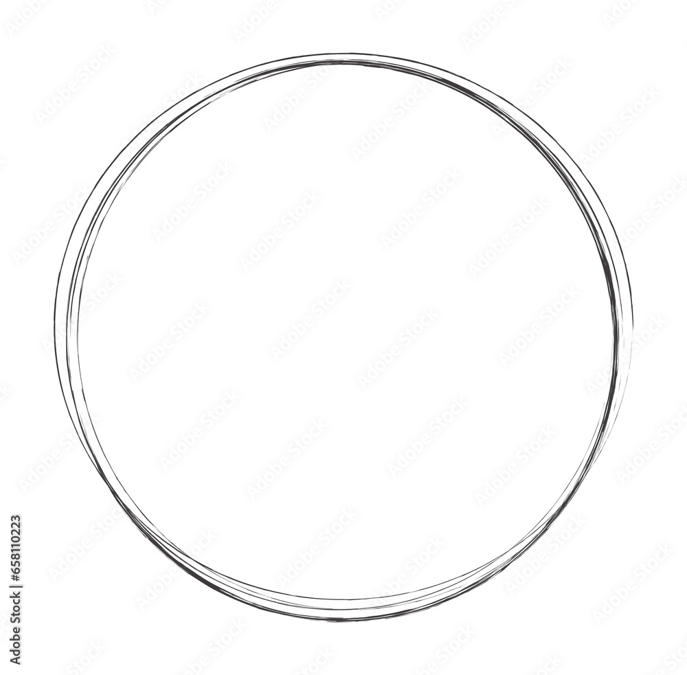 pencil circle line PNG transparent Stock Illustration | Adobe Stock